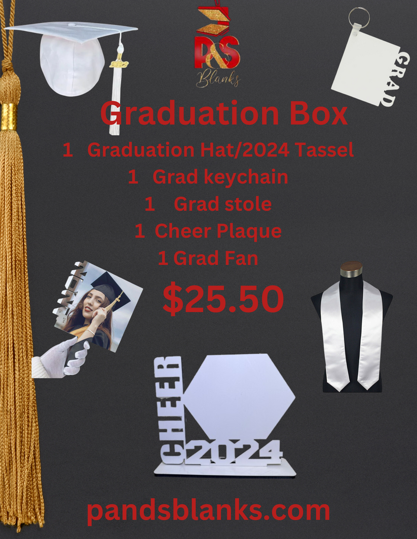Sublimation Graduation Box – P&S Blanks,LLC